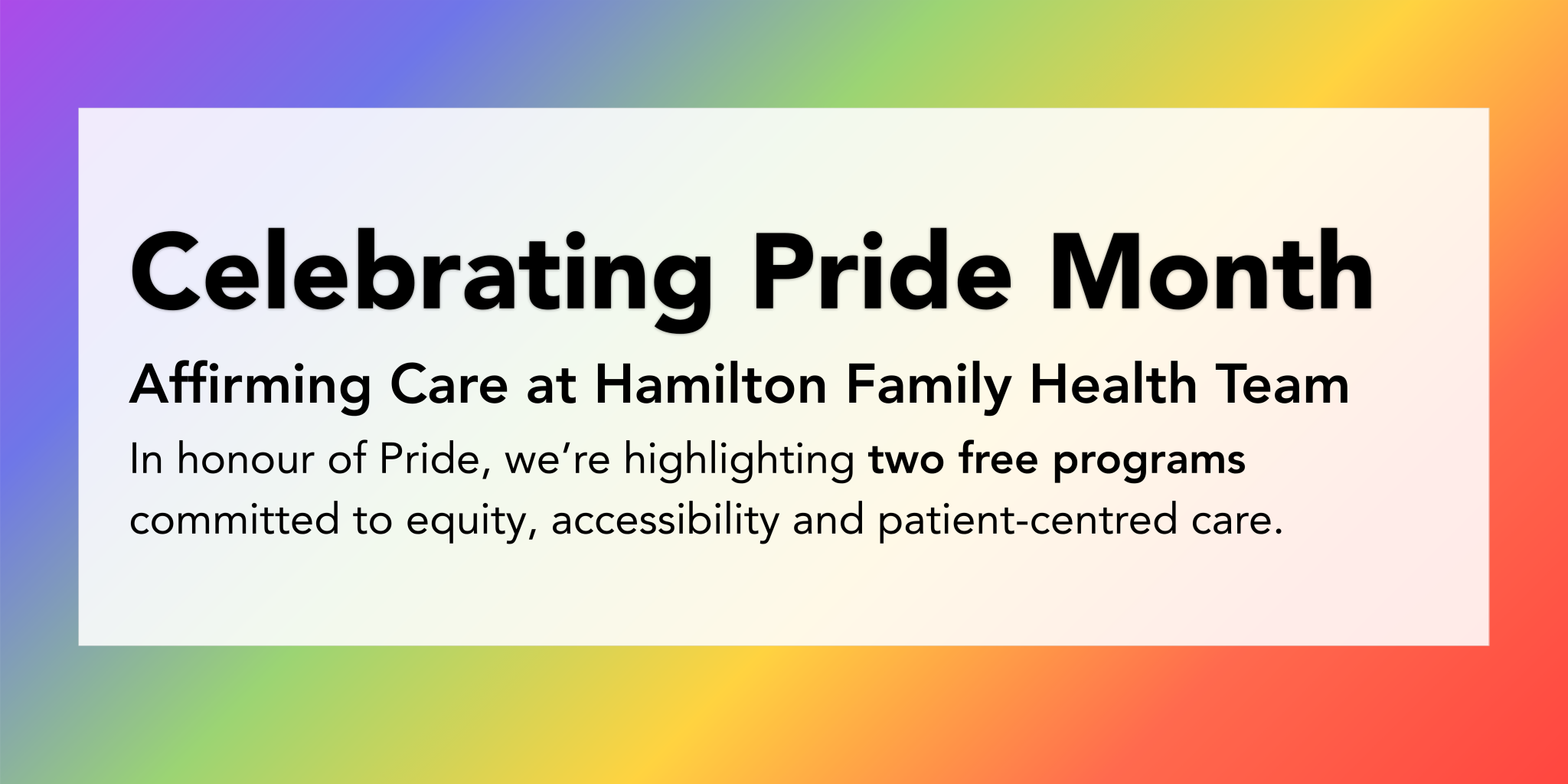 Celebrating Pride Month: Affirming Care at HFHT - Hamilton Family ...