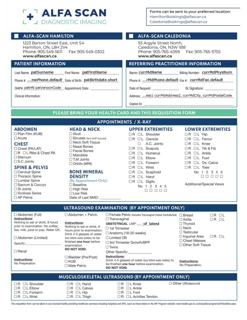 Alfa-Scan - Xray and Ultrasound - Hamilton Family Health Team