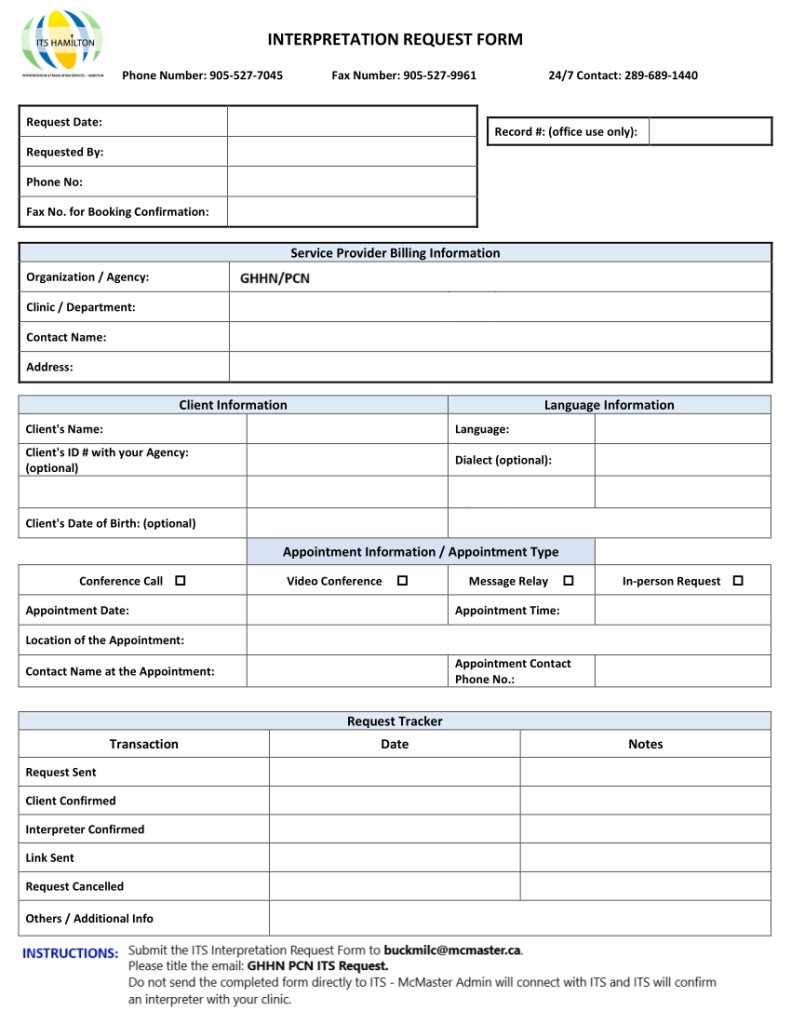 ITS Hamilton - Interpretation Request Form - OSCAR - Hamilton Family ...