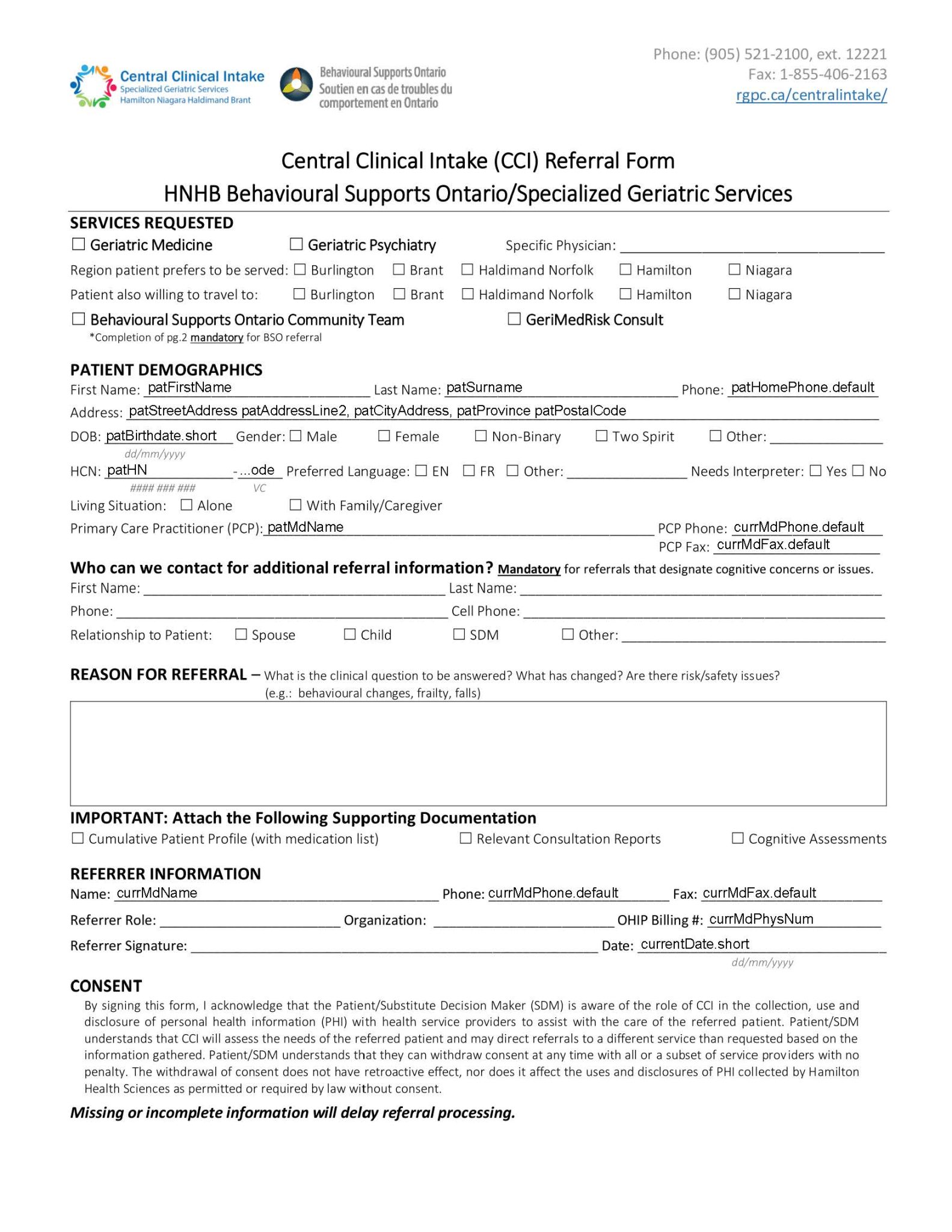 HNHB Behavioural Supports Ontario - Geriatric Services - Central ...