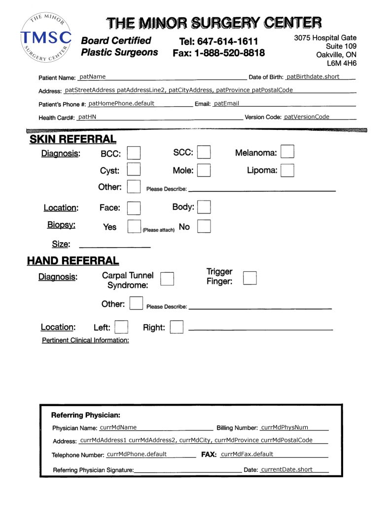 The Minor Surgery Center - Hamilton Family Health Team